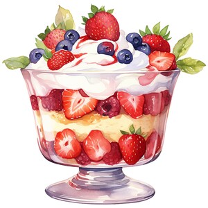 Trifle Png Clipart - Etsy