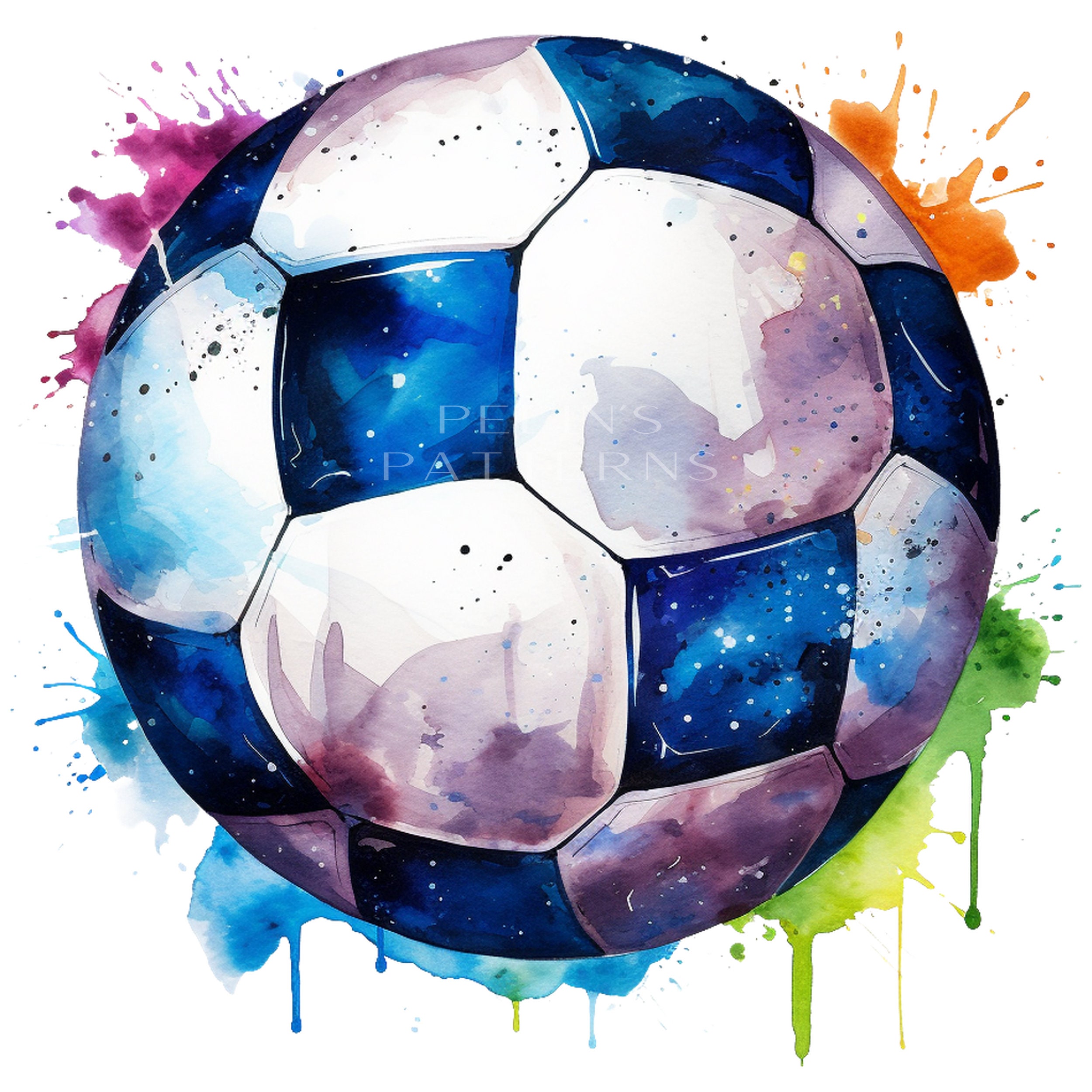 Soccer Ball Png Clipart - Etsy