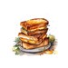 Grilled Cheese Sandwich Watercolor Clipart PNG - Etsy