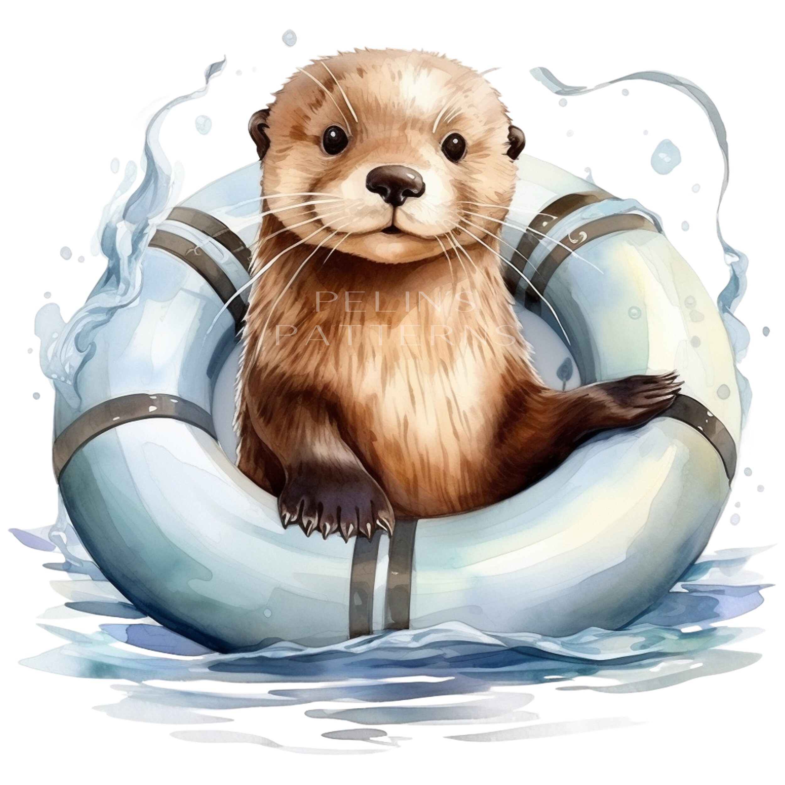Otter Png Clipart - Etsy
