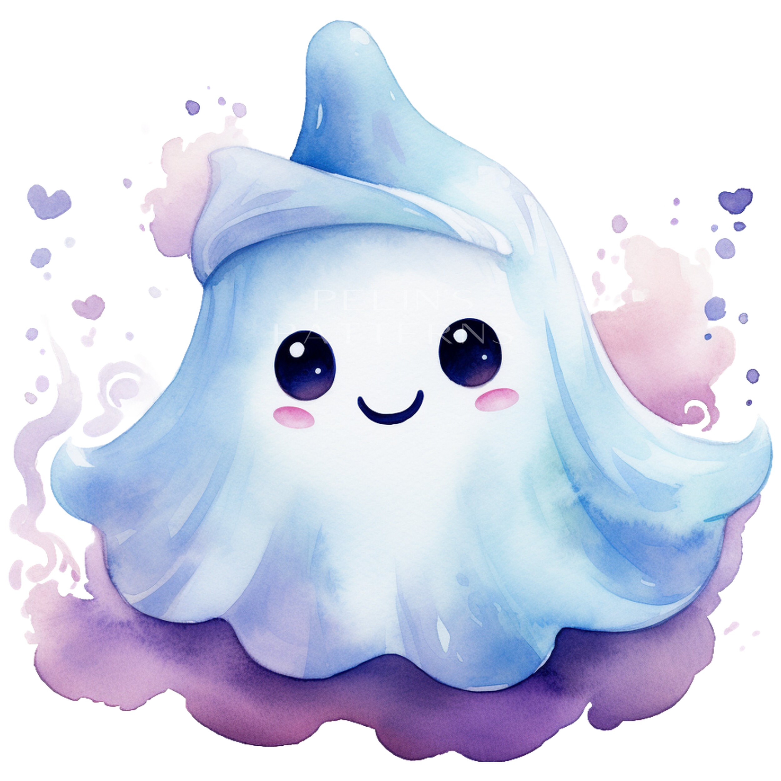 Cute Ghost Clipart Png - Etsy