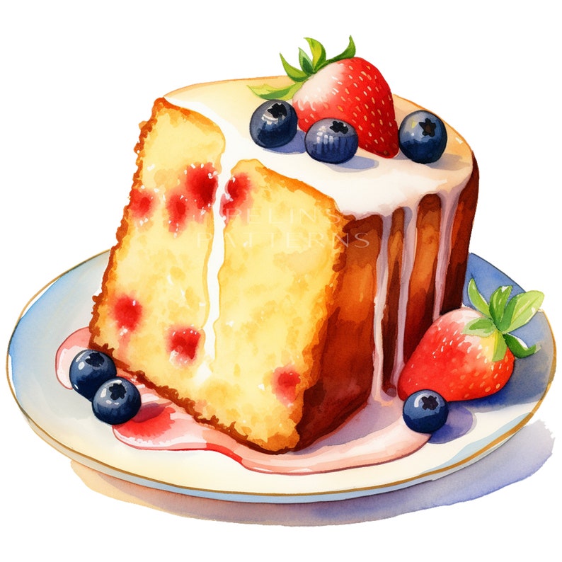 Pound Cake Png Clipart - Etsy