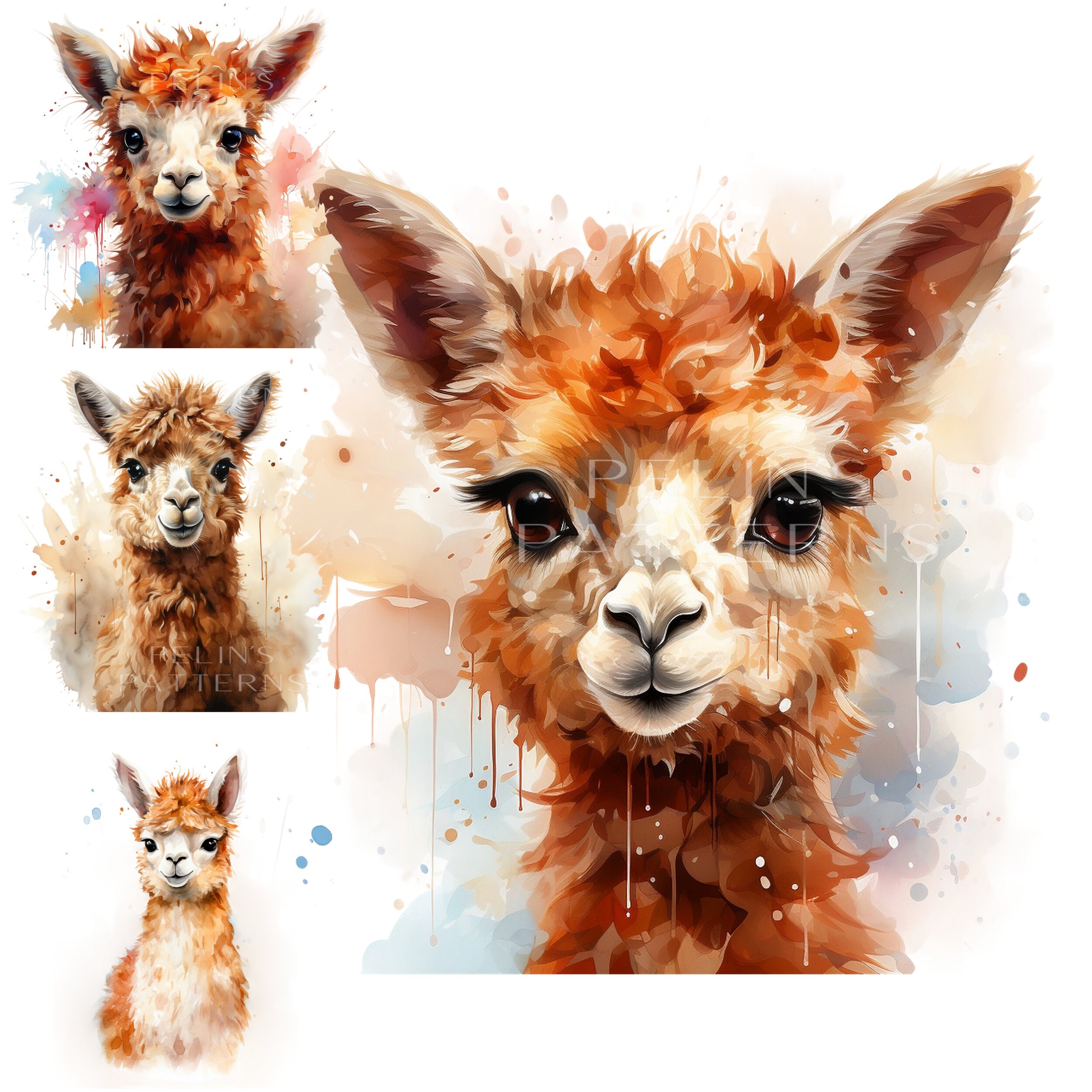 Alpaca Png Clipart - Etsy