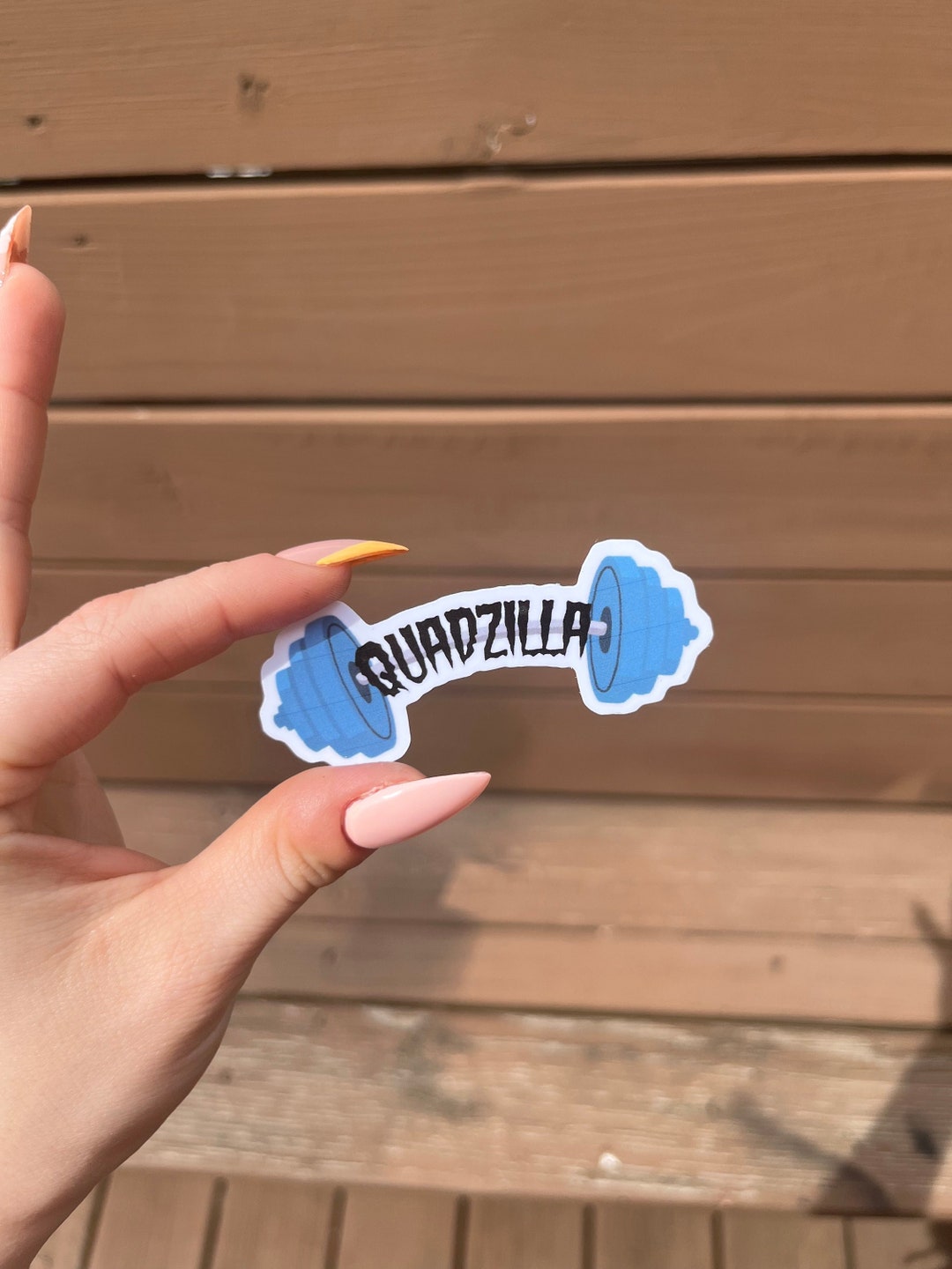 Quadzilla Waterproof Gym Sticker - Etsy