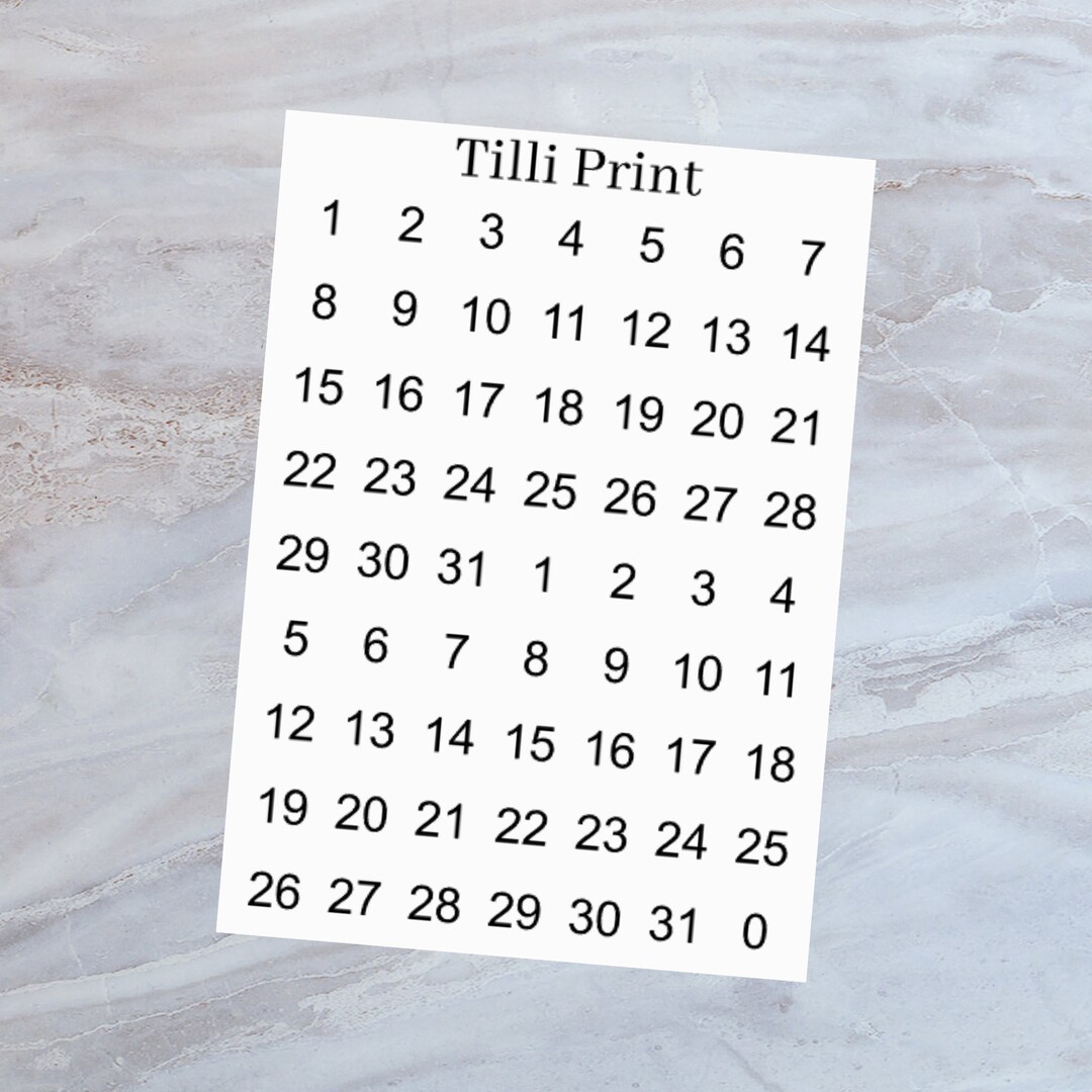 Sticker Sheet Dual Dates Planner Stickers Journal Stickers Scrapbooking ...