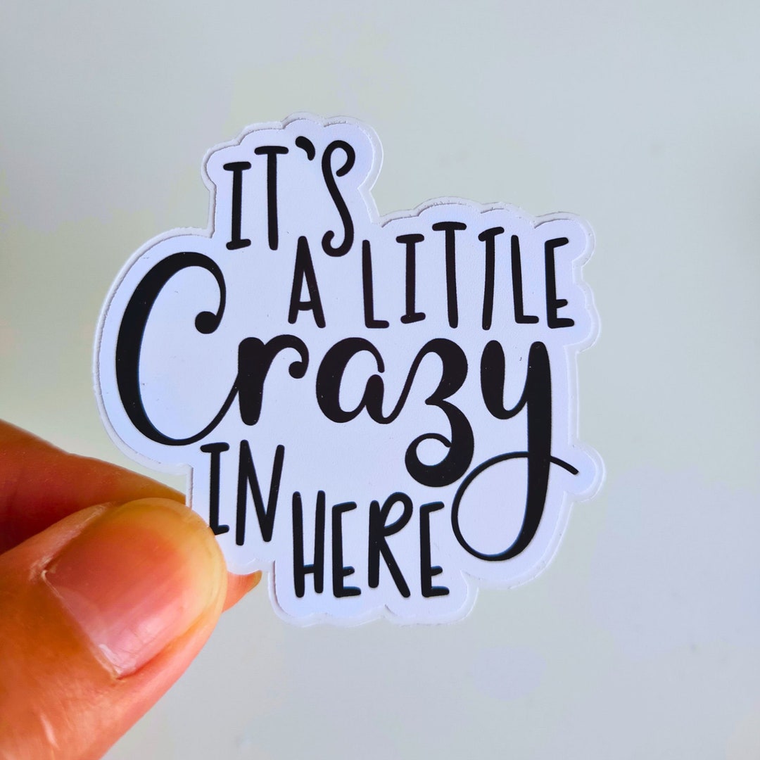 Die Cut Sticker A Little Crazy Vinyl Decal Stickers Waterproof Stickers ...