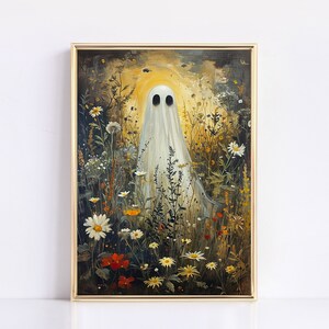 Ghost Flower Poster Dark Romantic Presence in the Forest Creepy Horror ...