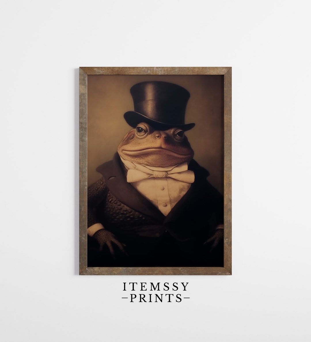 Rogue Victorian Portrait Dark Academia Decor Vintage Animal Wall Art ...