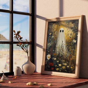 Ghost Flower Poster | Dark Romantic Presence in the Forest | Creepy ...
