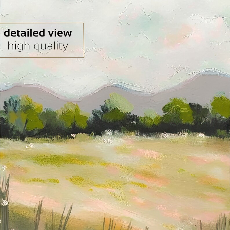 Farmhouse Printable Art Watercolor Spring Art Flower Field - Etsy