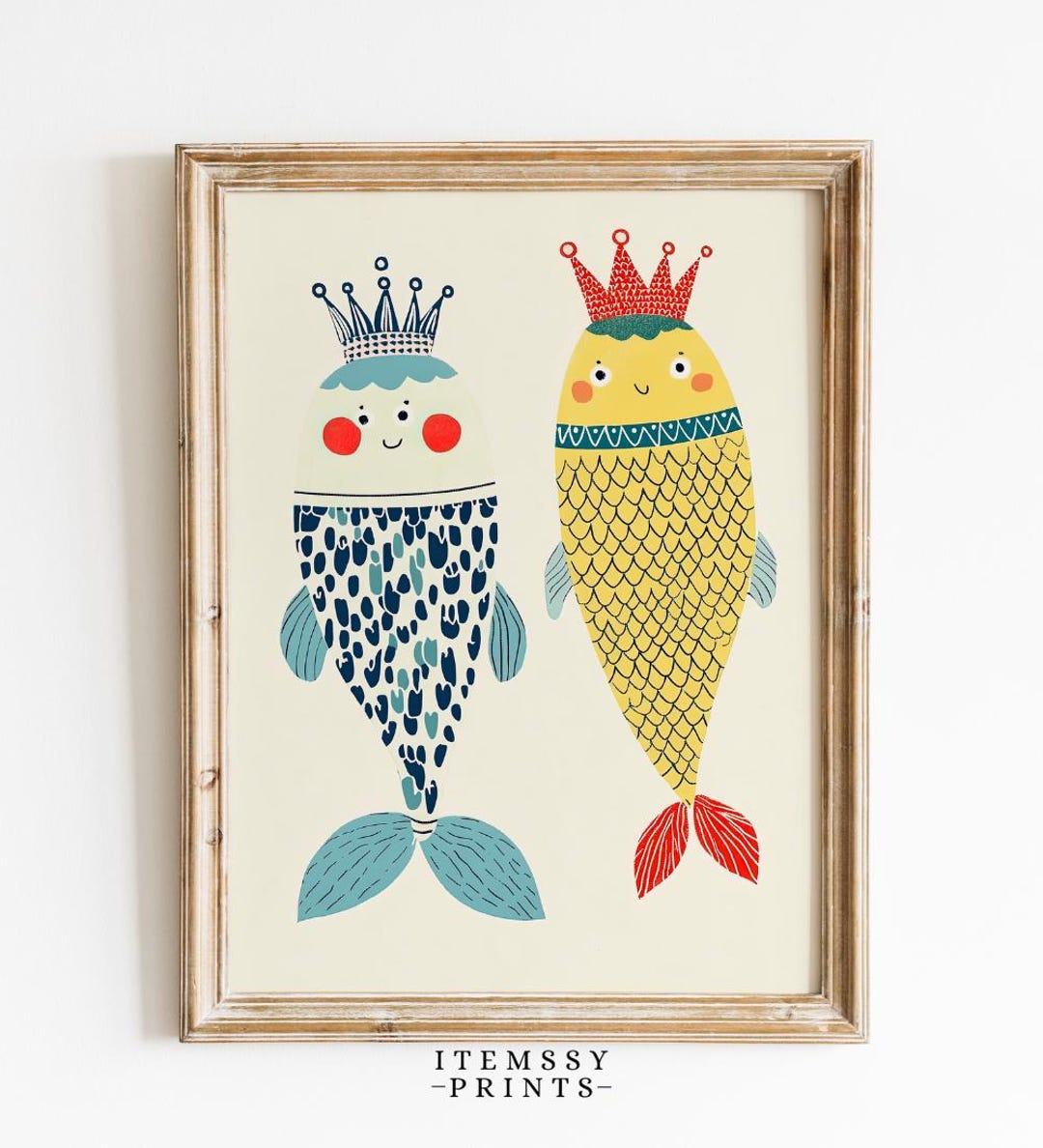 Colorful Fish Poster | Cute Funny Kitchen Decor | Instant Download for ...