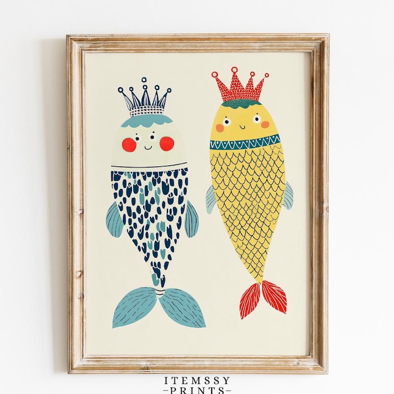 Colorful Fish Posters - Etsy