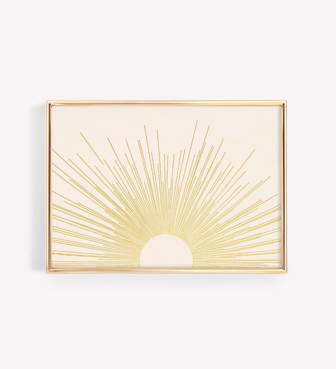 Mid Century Modern Sun Wall Art | Boho Abstract Sunshine Print ...