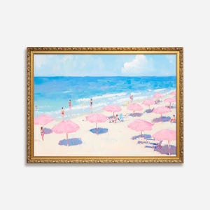 Multicolor Beach Seascape Painting | Digital Download Print | Matisse ...