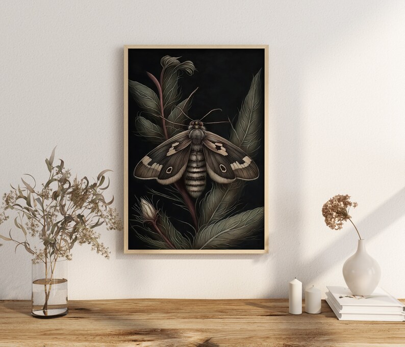 Dark Academia Oil Painting Fairycore Print Goblincore Decor - Etsy