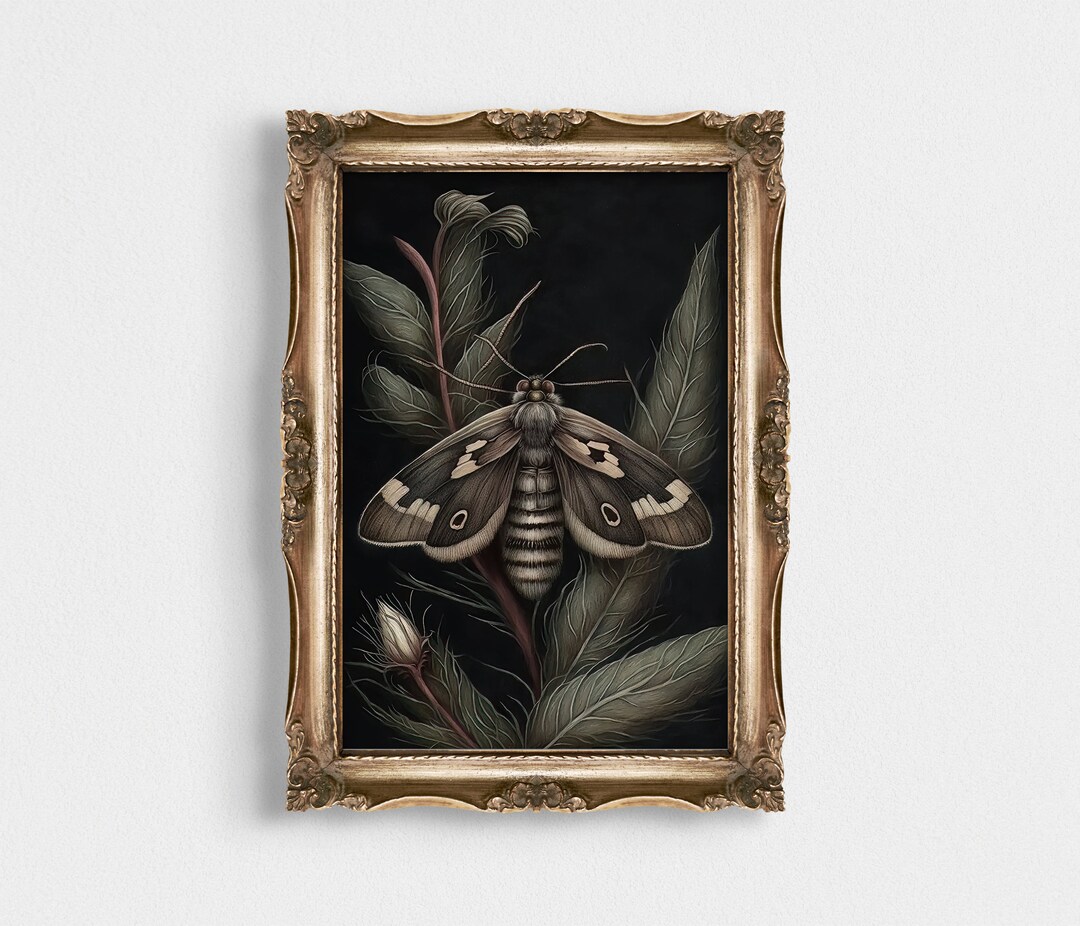 Dark Academia Oil Painting Fairycore Print Goblincore Decor - Etsy