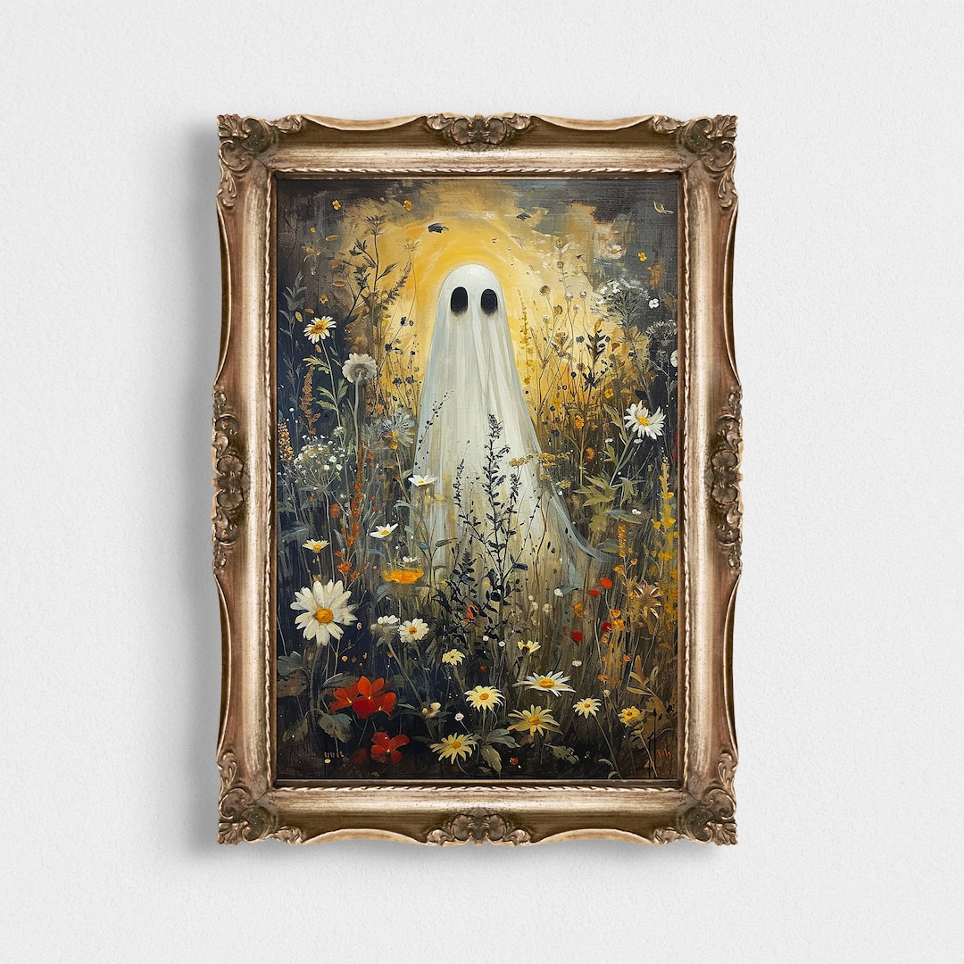 Ghost Flower Poster | Dark Romantic Presence in the Forest | Creepy ...