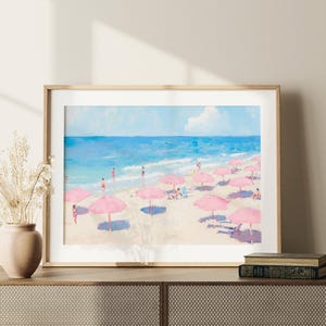 Multicolor Beach Seascape Painting | Digital Download Print | Matisse ...