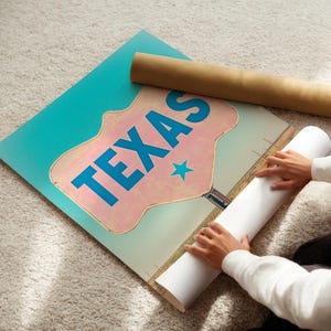 Vintage Texas Sign Print | Rustic Wall Decor Art | Texas Home Decor ...