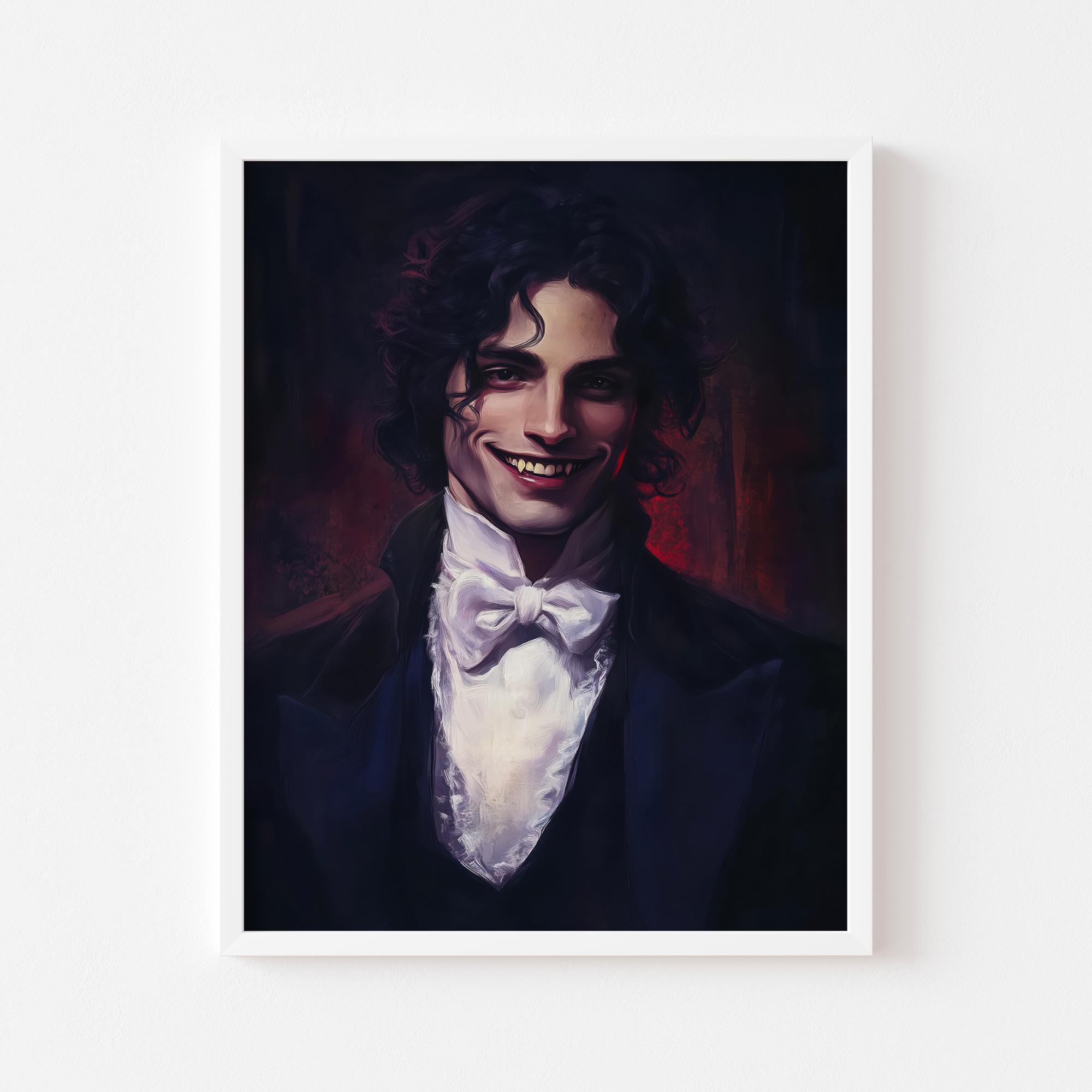 Vintage Vampire Print | Dark Academia Gothic Decor | Occult Art Poster ...
