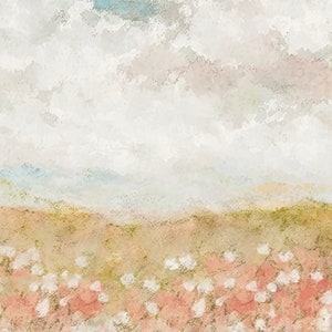 Spring Landscape Print | Cloudy Sky | Printable Wall Art | Country ...