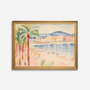Multicolor Beach Seascape Painting | Downloadable Print | Matisse ...