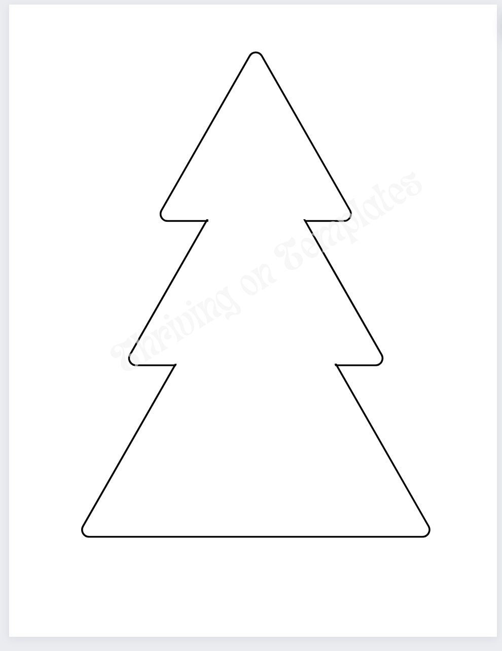 Christmas Tree Interactive Template Cut-out | Printable | 2 Pages - Etsy