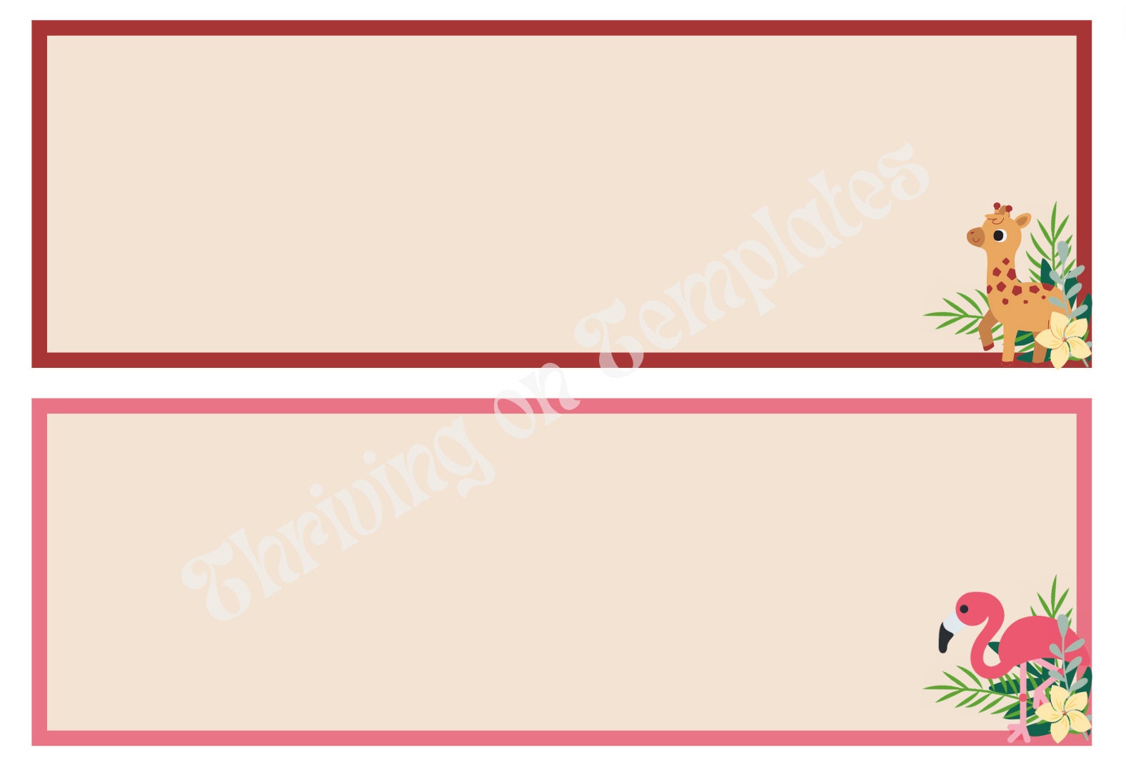 Classroom Name Tags Template | Printable | 3 Pages - Etsy