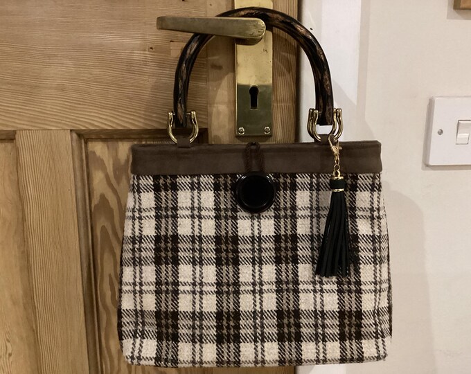 Beautiful Tartan and Suede Designer Handbag - by Jeanie Bags of Kelso ...