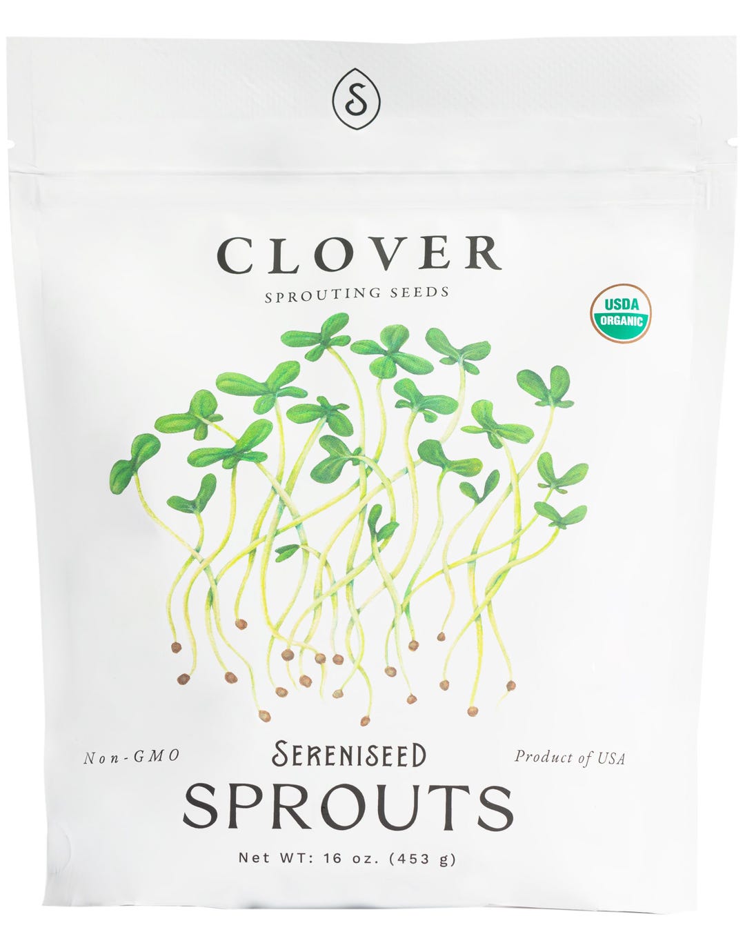 Organic Clover Sprout Seeds (16 Oz) – Non-gmo, Heirloom Seeds for ...