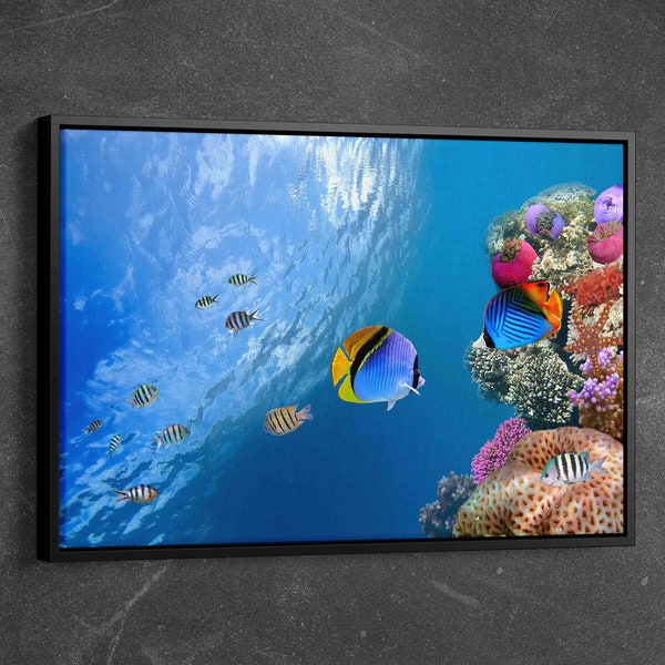 Tropical Fish Canvas - Etsy
