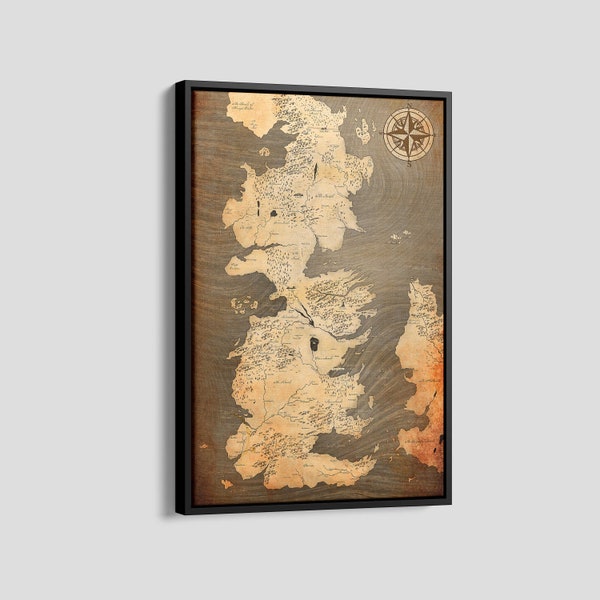 Game Thrones Map Poster - Etsy