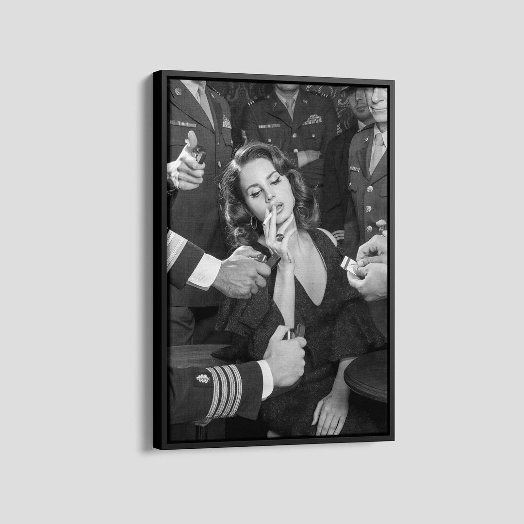 Lana Del Rey Smoke Poster, Lana Del Rey Cigarette Print, Lana Del Rey ...