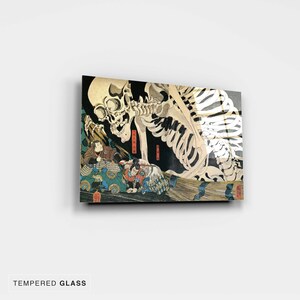 Utagawa Kuniyoshi Skeleton Print, Japanese Skeleton Canvas, Woodblock ...