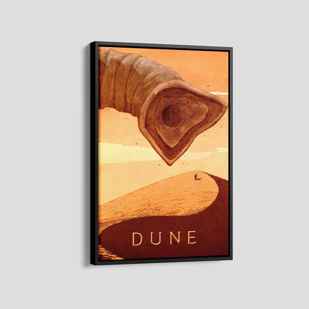 Dune Sandworm Canvas, Dune Poster, Arrakis Print, Desert Planet Poster ...