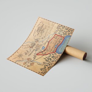 The Ponderosa Map Poster, the Ponderosa Map Canvas, Ponderosa Map in ...