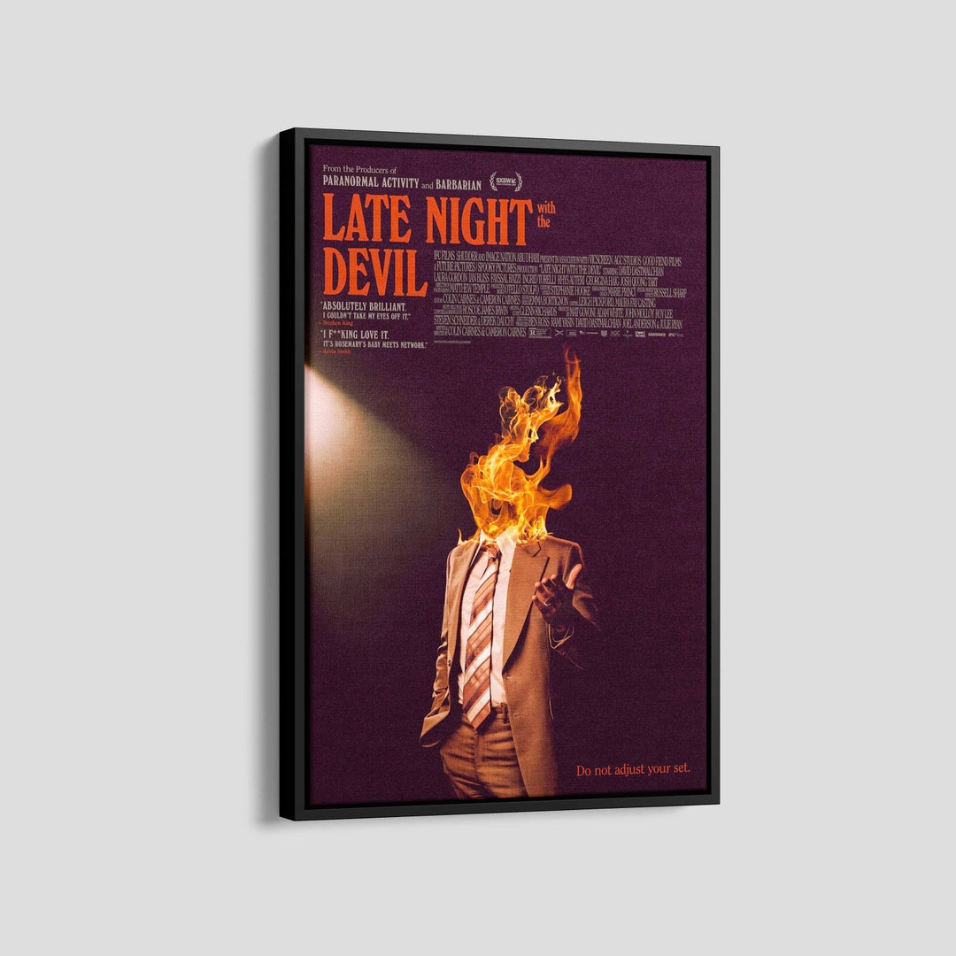 Late Night With the Devil Movie Poster, Late Night With the Devil Movie ...
