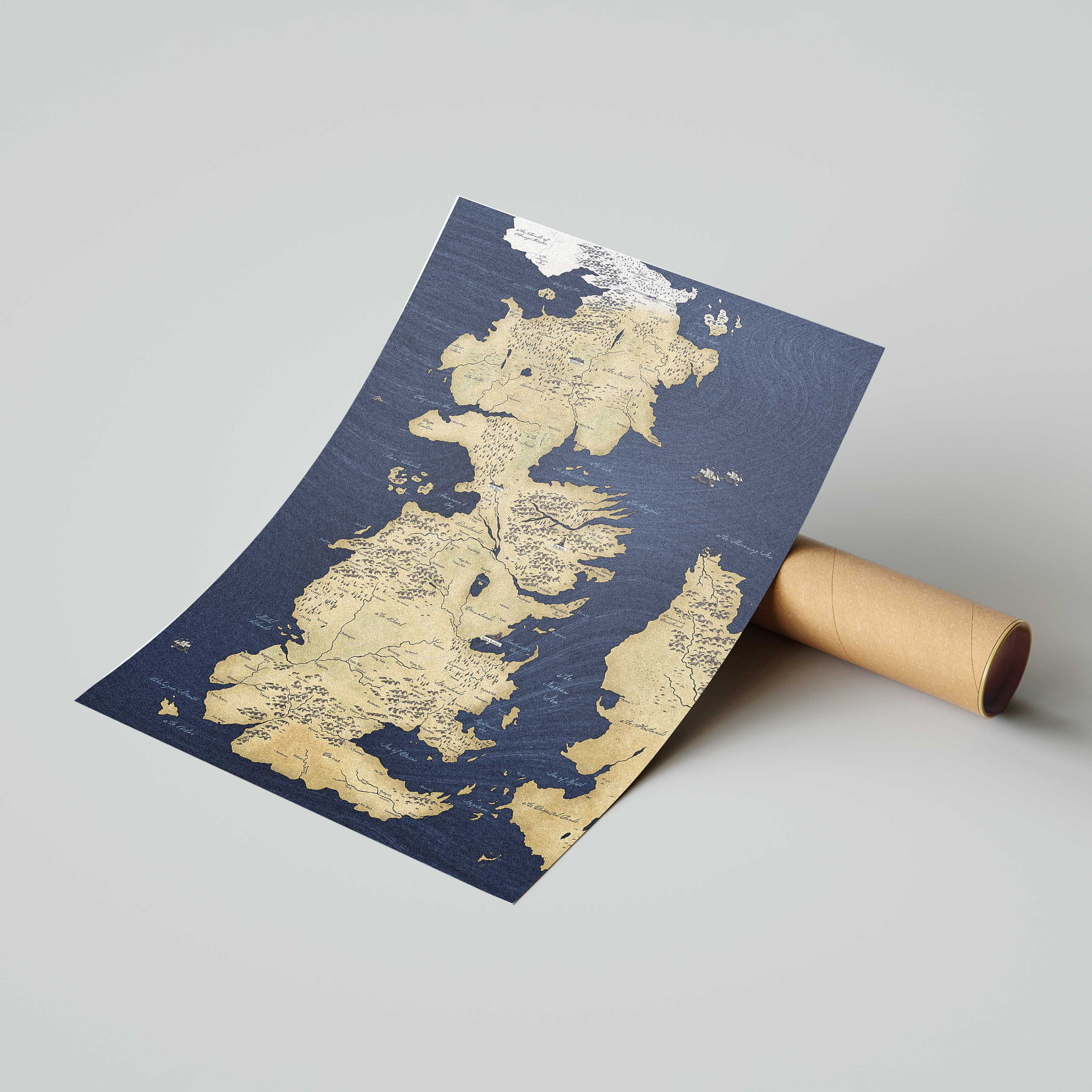 Westeros Map From Game of Thrones Map Westeros Map Poster - Etsy