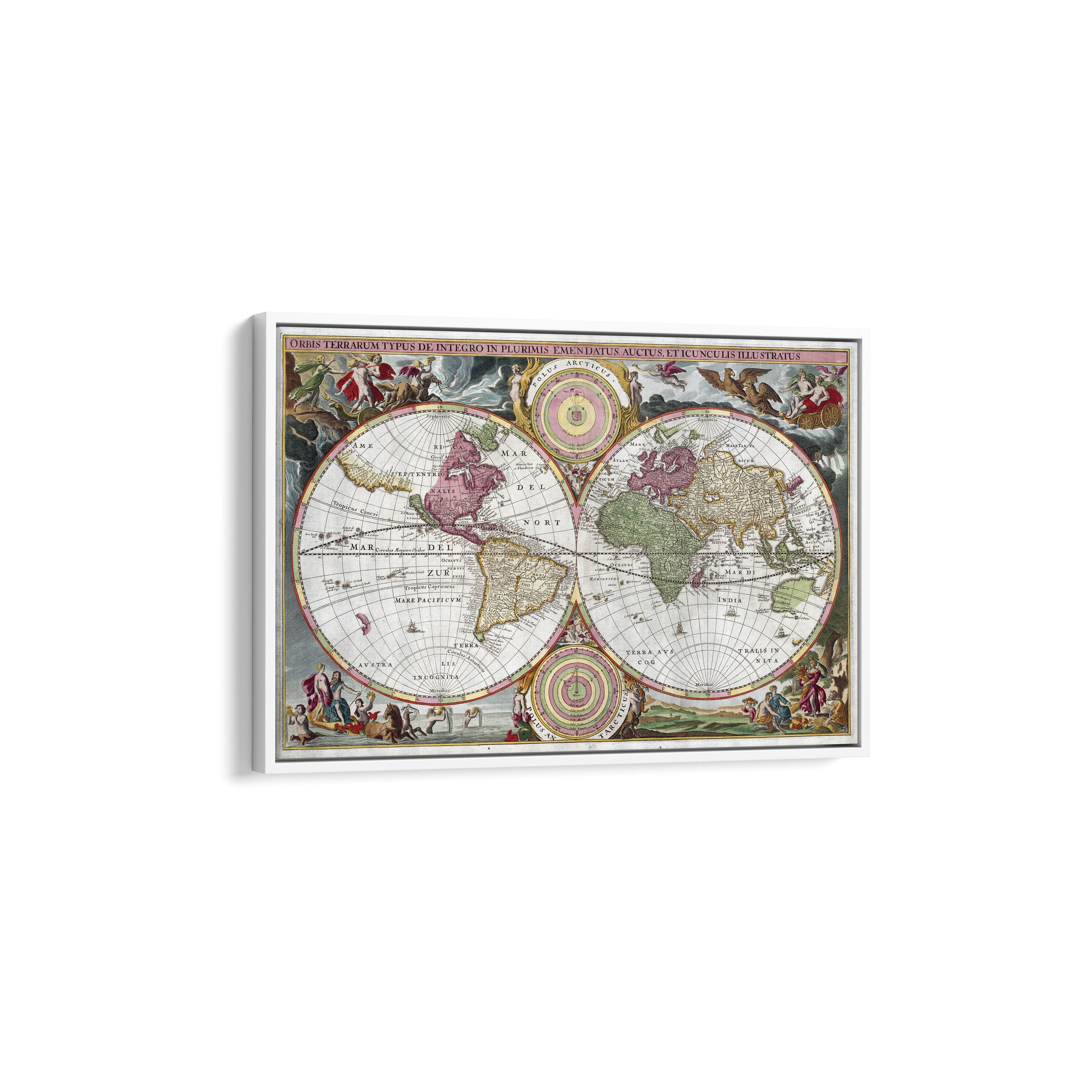 Old World Map, Vintage World Map Canvas Art, Old World Map Art Canvas ...