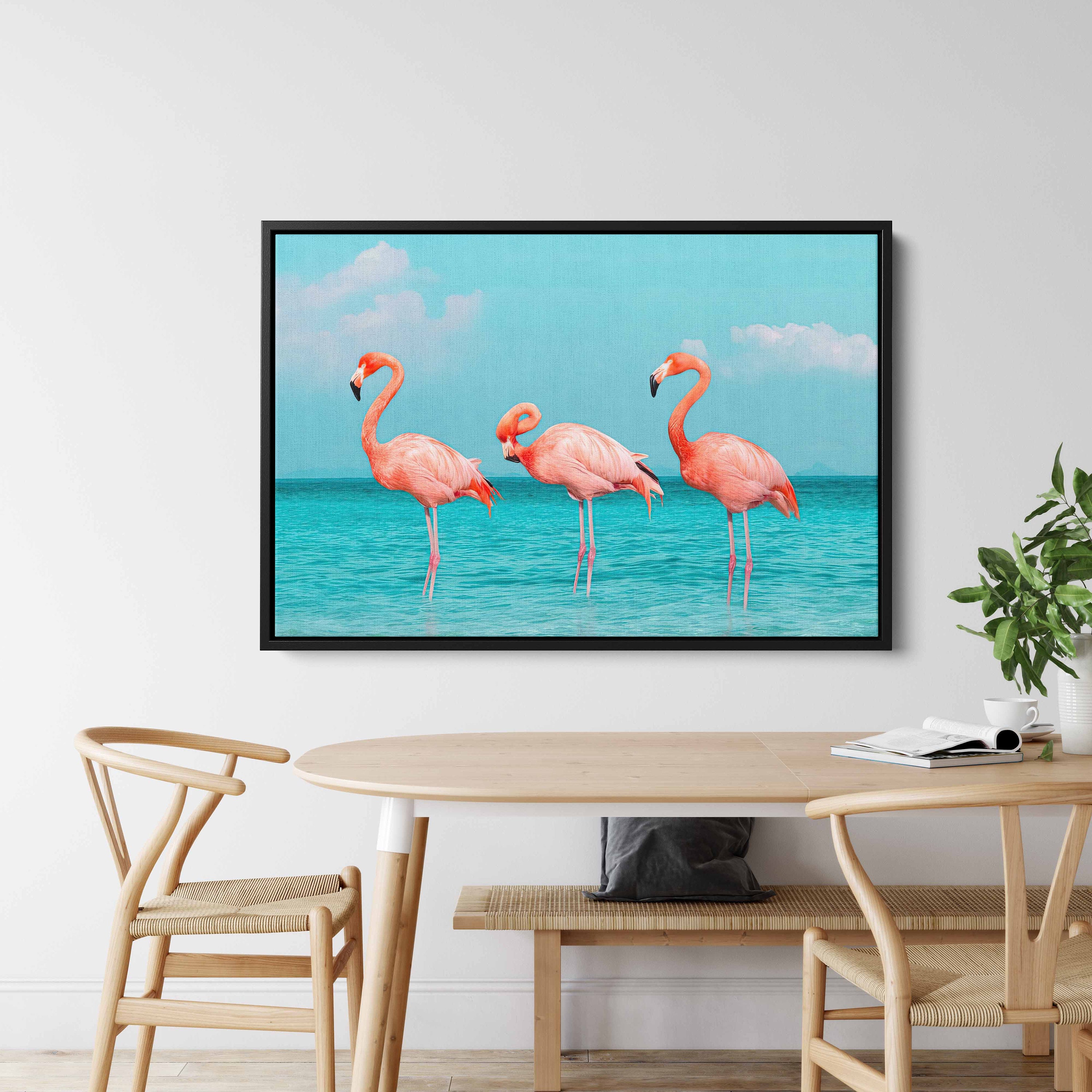 Flamingo Decoration Flamingo Canvas Flamingo Wall Art - Etsy