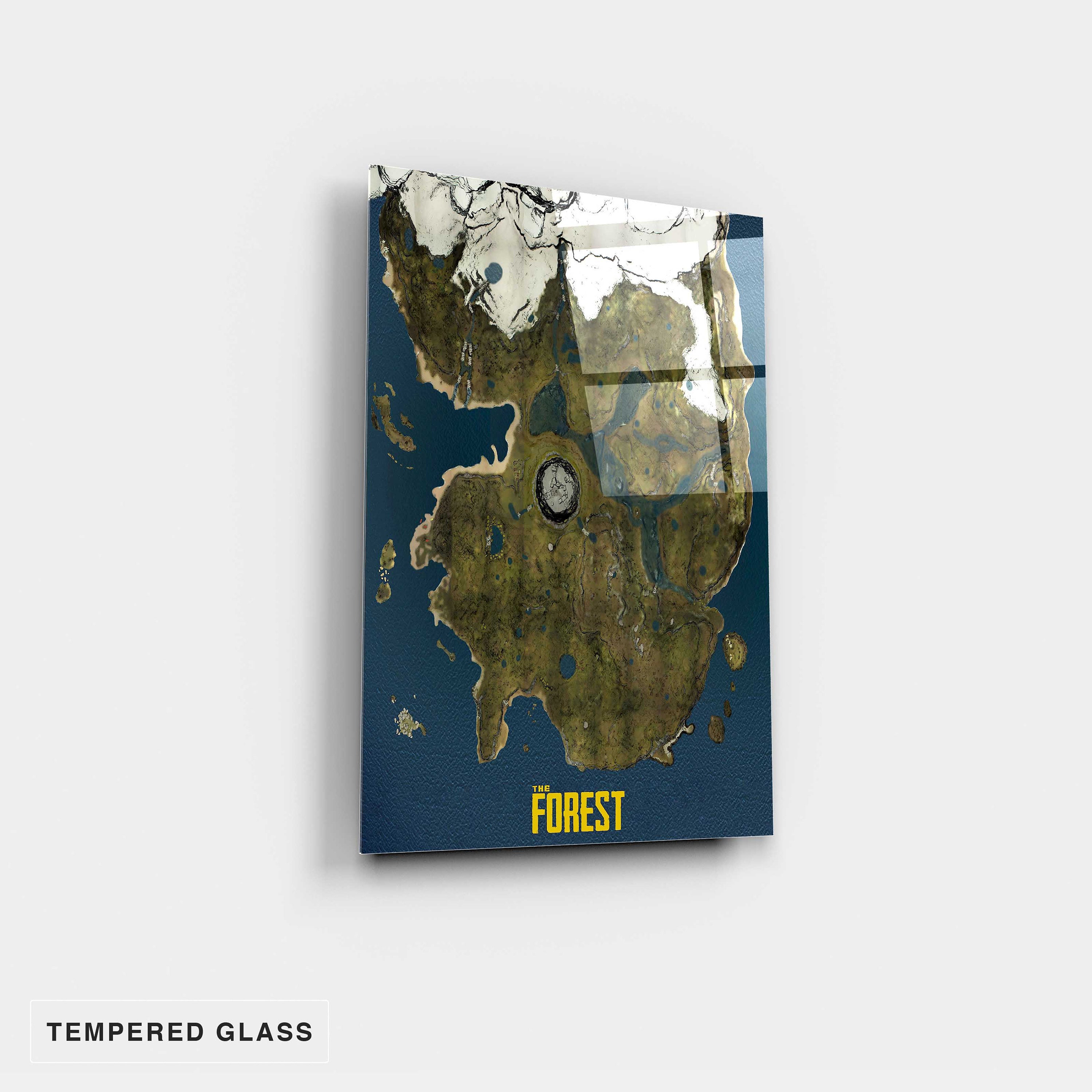 The Forest Video Game Map The Forest Map Print Horror Game - Etsy Portugal