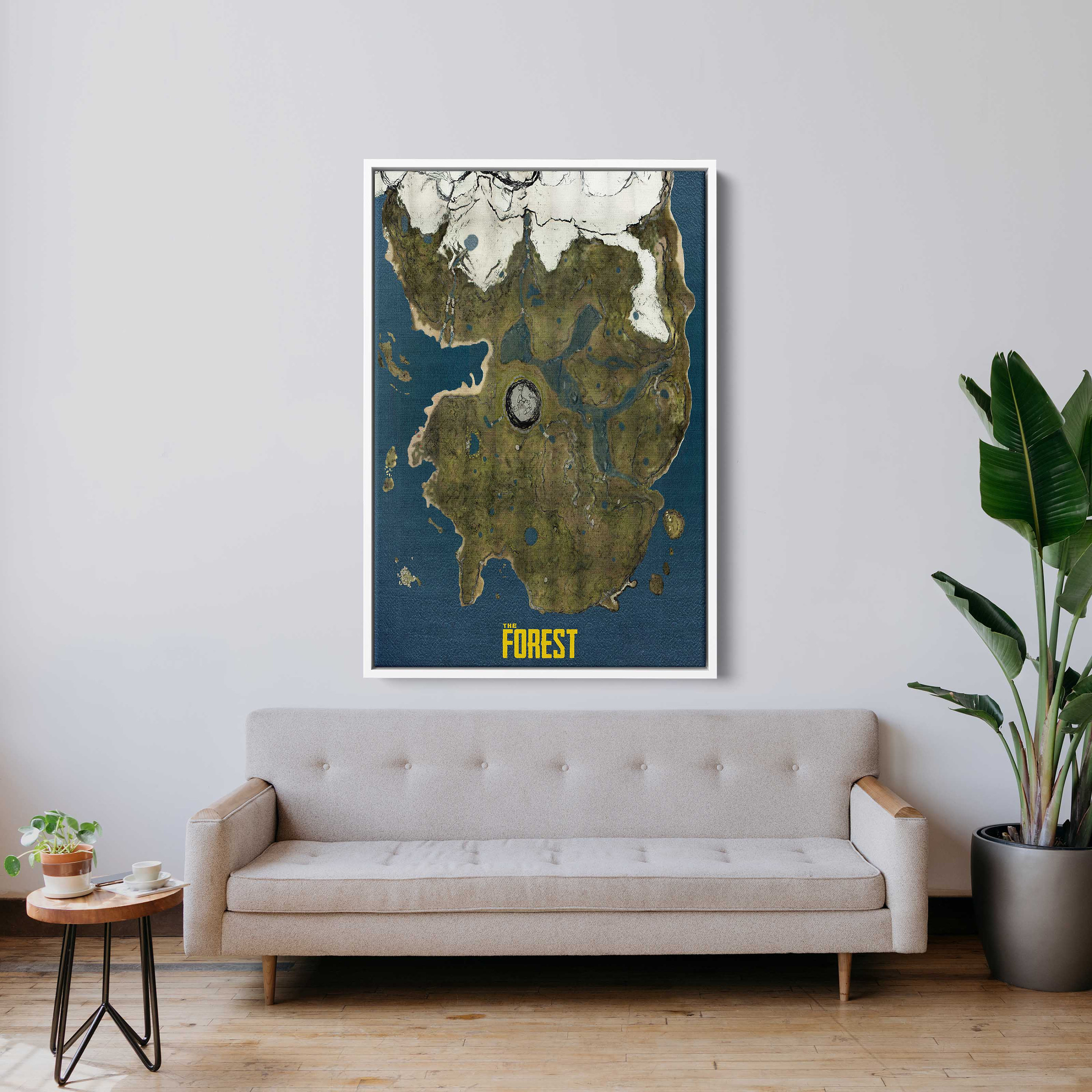 The Forest Video Game Map The Forest Map Print Horror Game - Etsy Portugal