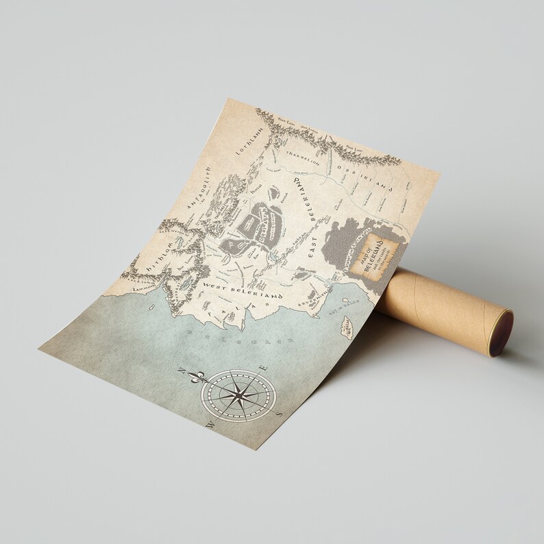 Map of Beleriand Map Print Beleriand Map Poster Middle Earth - Etsy ... Map of Beleriand Map Print Beleriand Map Poster Middle Earth - Etsy ...