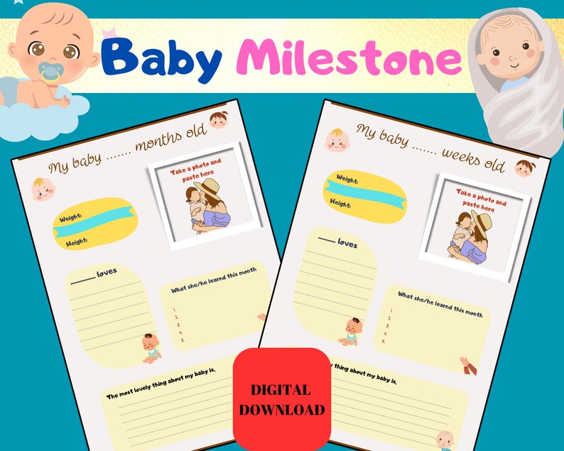 Baby Milestone, First Year Checklist, Baby Development, Baby First Year ...