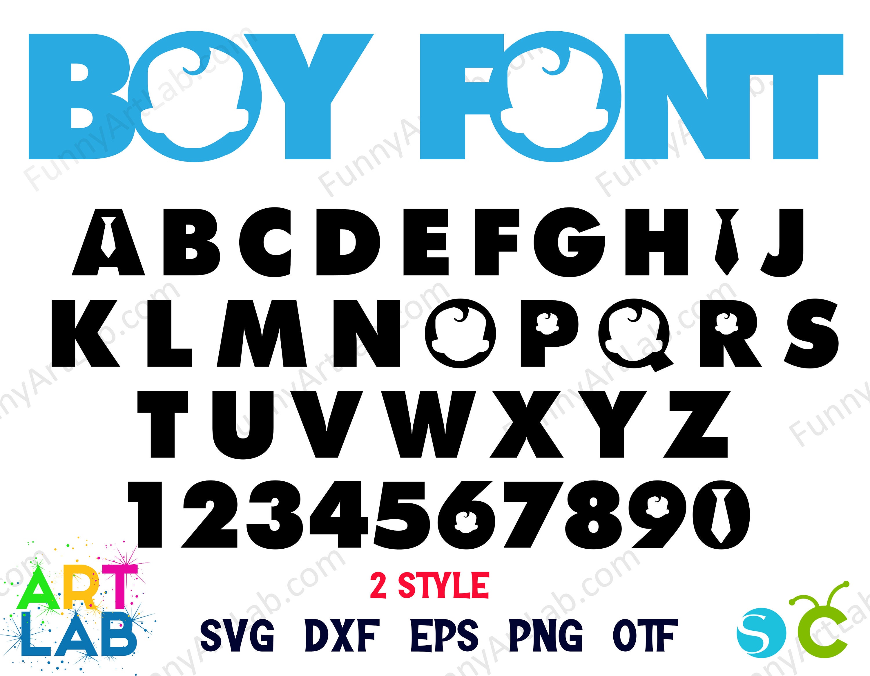 Funny Art Baby Font OTF Baby Boy Boss Font Svg Letters Cricut Baby Boy ...