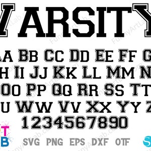 Sport Distressed Letters Svg, Sport Distressed Font OTF, Varsity Font ...