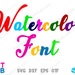 Watercolor Letters SVG, Watercolor Font Otf, Baby Shirt Diy ...