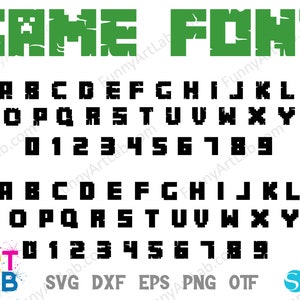 Gamer Svg Letters, Gamer Personalized Svg Cricut, Game Letters Png ...