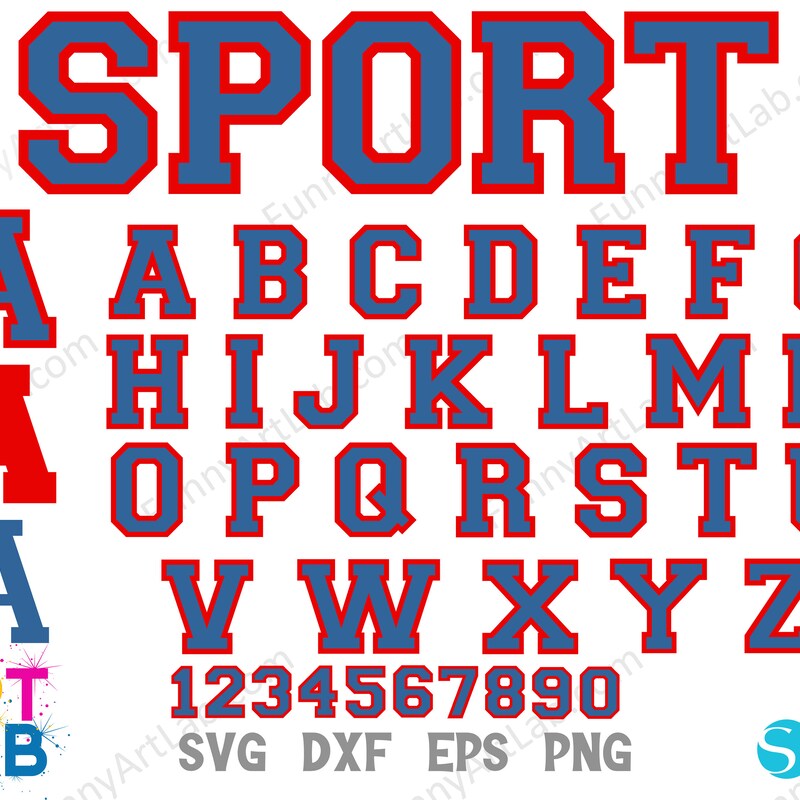 Varsity Numbers - Etsy