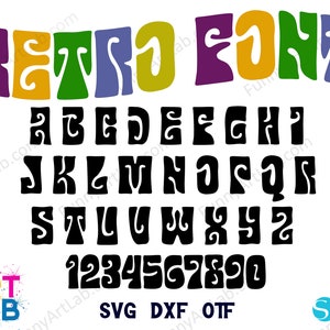 Hippie Fonts Bundle, Hippie Letters Svg Cricut, Hippie SVG Letters ...